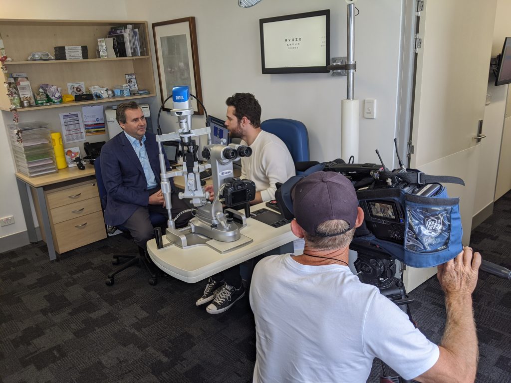 Dr David Gunn on Channel 10's Scope | Queensland Eye Institute